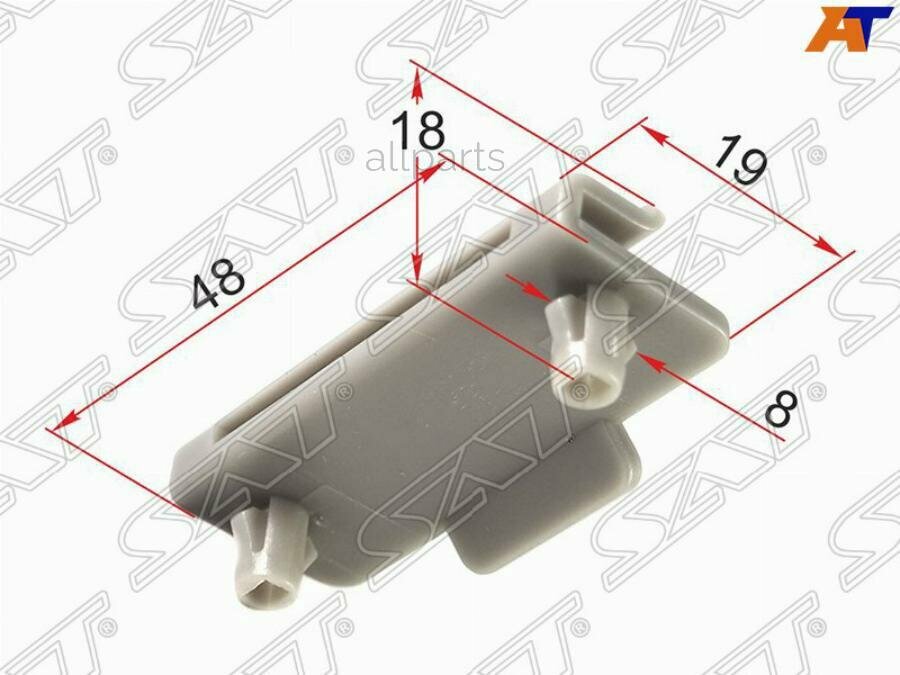 SAT ST-M12223 Клипса (крепления фары TOYOTA HIGHLANDER/KLUGER 00-07 низ (1 шт.))