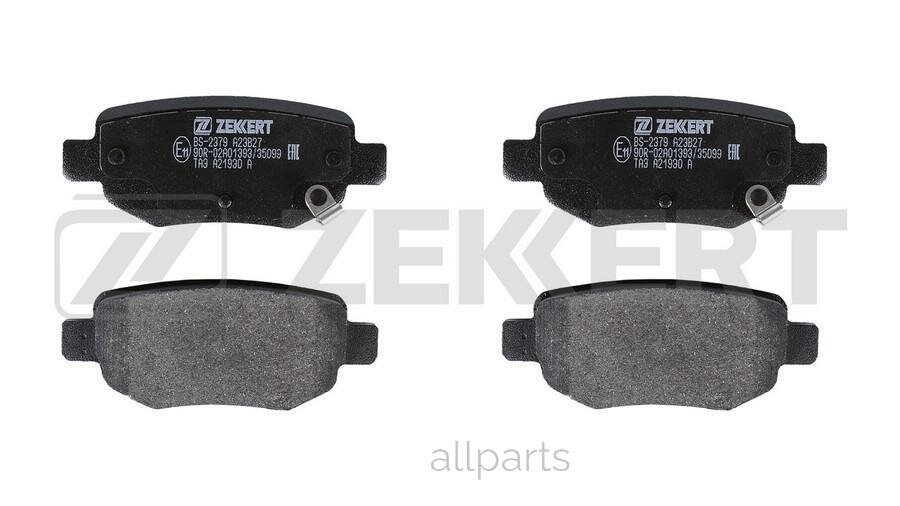 ZEKKERT BS-2379 Колодки торм. диск. задн. Chery IndiS 10- Tiggo (T11) 06- Tiggo 3 (T11FL3) 14- Lifan X70 18- Vor