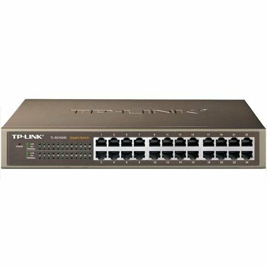 Коммутатор TP-LINK TL-SG1024D 24 ports Switch Ethernet 10/100/1000M