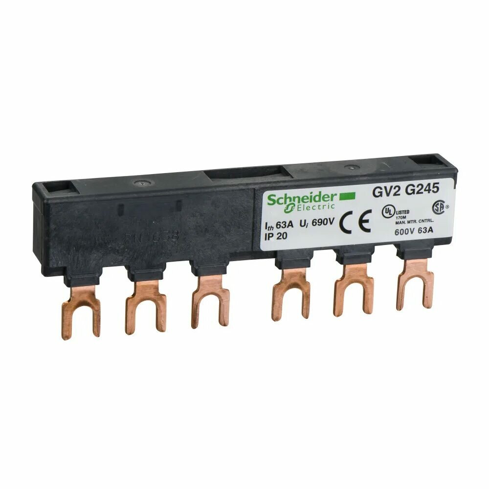Шина трехполосная 2х45мм GV2 G245 Schneider Electric (1 шт.)