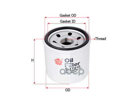 Фильтр масляный Mazda CX-5 Sakura арт. C17410 - высокое качество товара по низкой цене