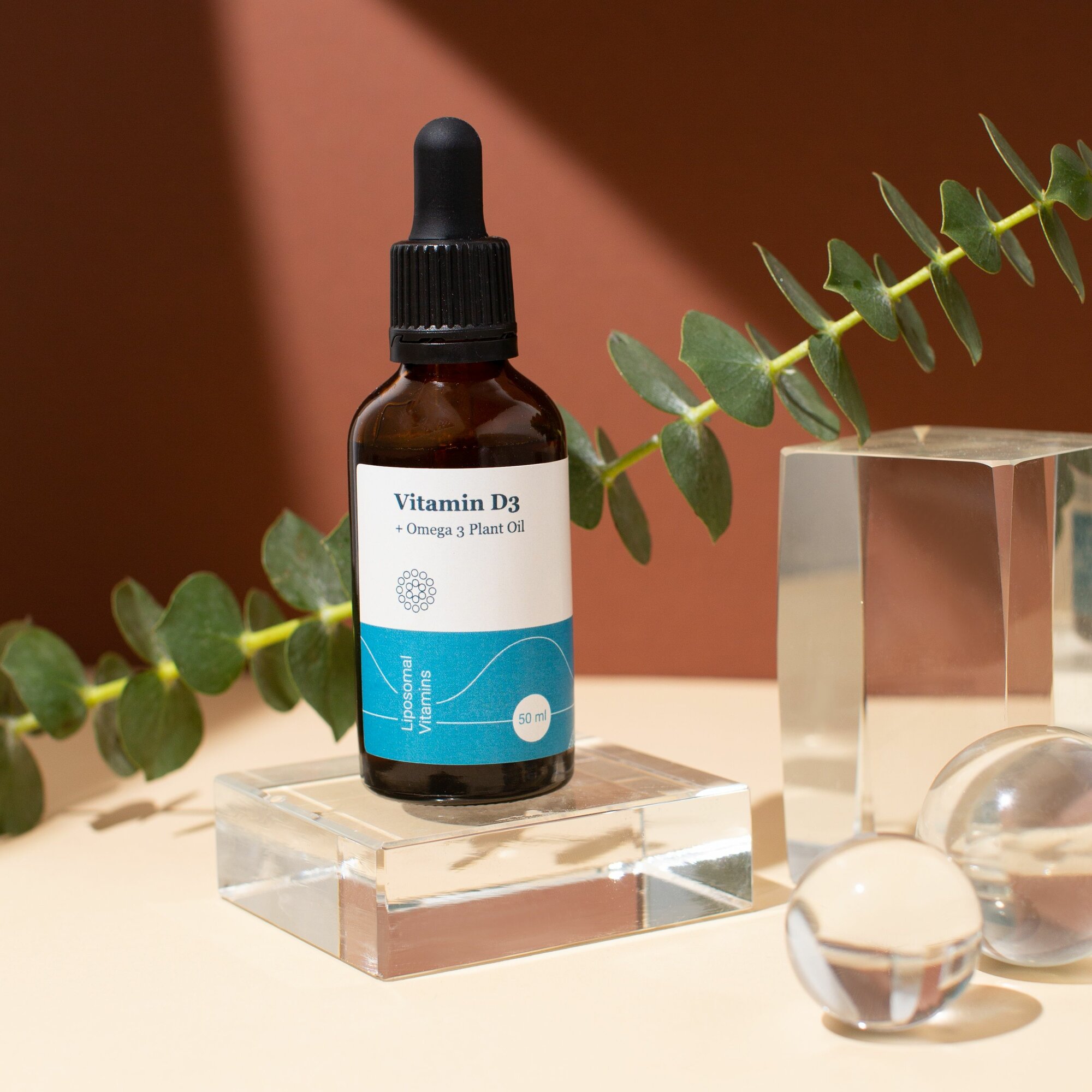 Липосомальный витамин D3 + растительный комплекс Омега3, флакон 50 мл