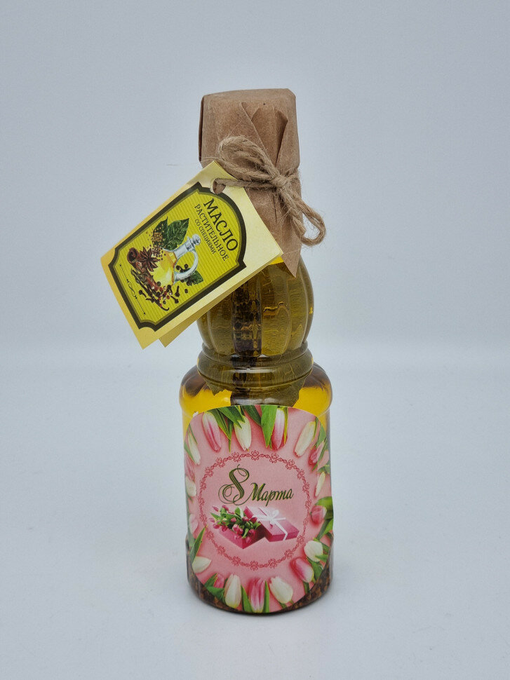 Масло подсолнечное для салатов с желтой аджикой 250мл с 8 марта