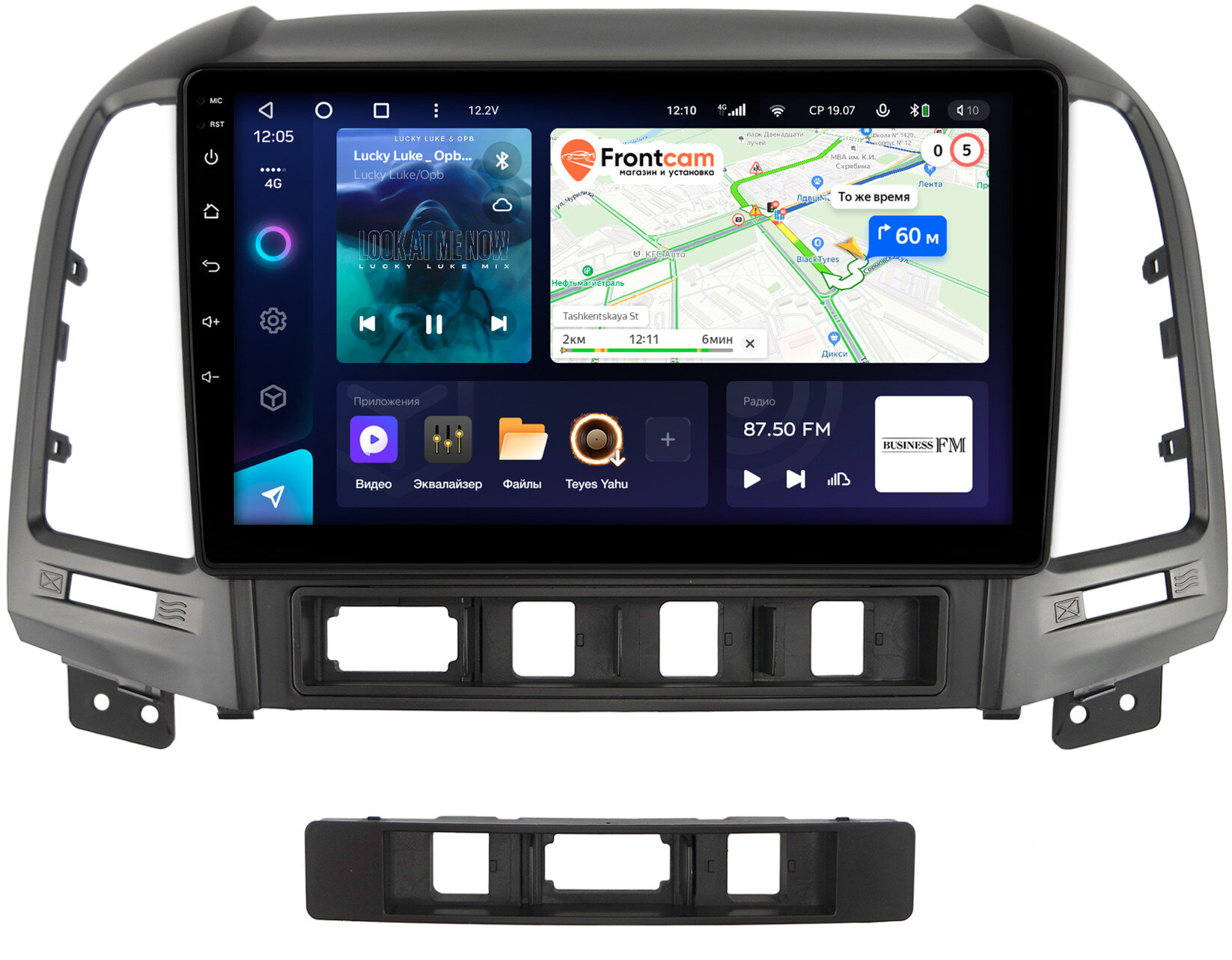 Штатная магнитола Hyundai Santa Fe 2 2005-2012 Teyes CC3L 4/32 9" RM-9052 Android 10 (4G-SIM, DSP, IPS)