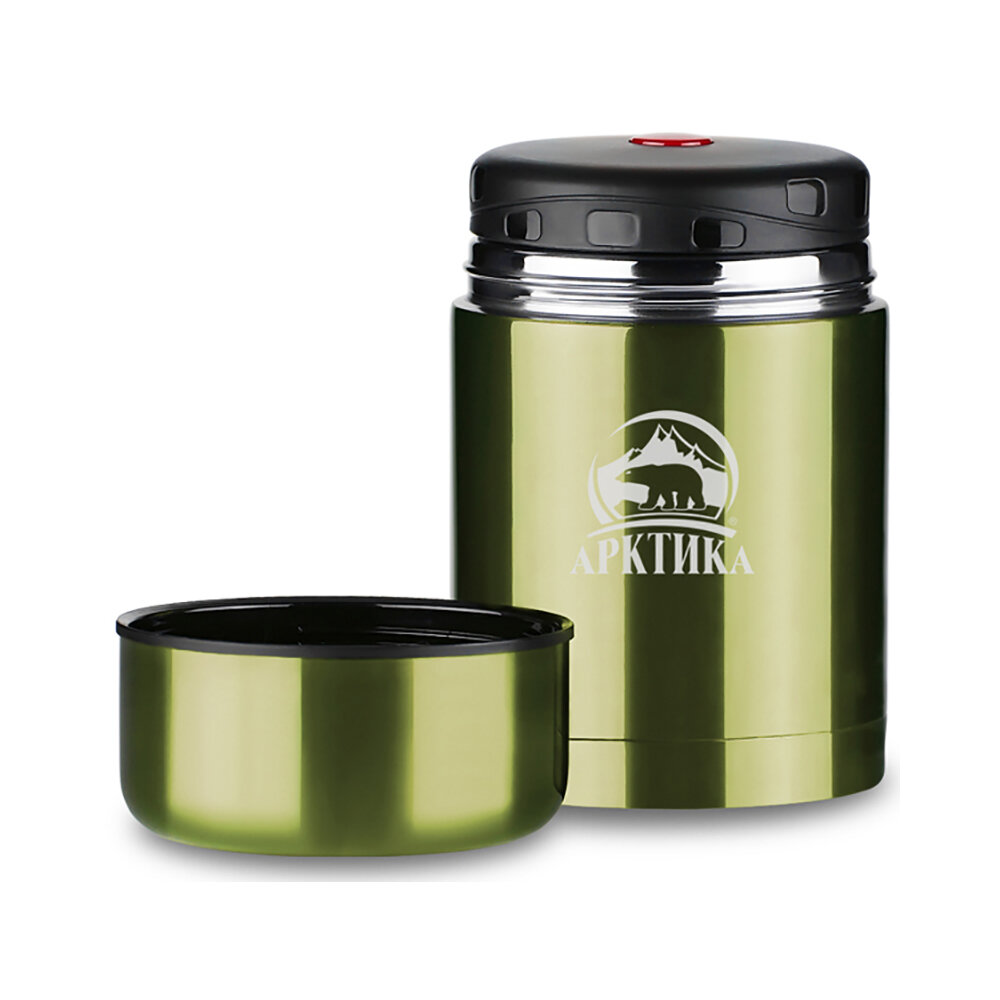 Арктика 302-500-EQ61 Термос бытовой вакуумный с широким горлом 500 мл цвет болотный