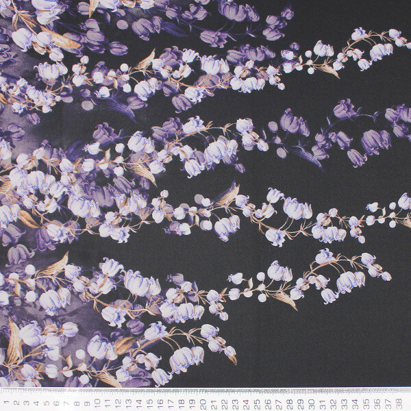 Шифон Ткани-100, полиэстер, черный, плотность 80г/м², 1x1.4м