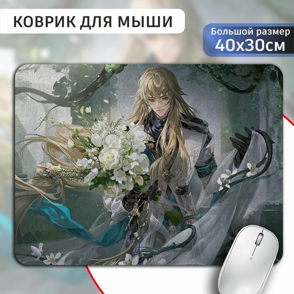 Коврик для мыши 30х40 с принтом игры honkai star rail (хонкай, пом-пом, март 7, кафка) - 1228