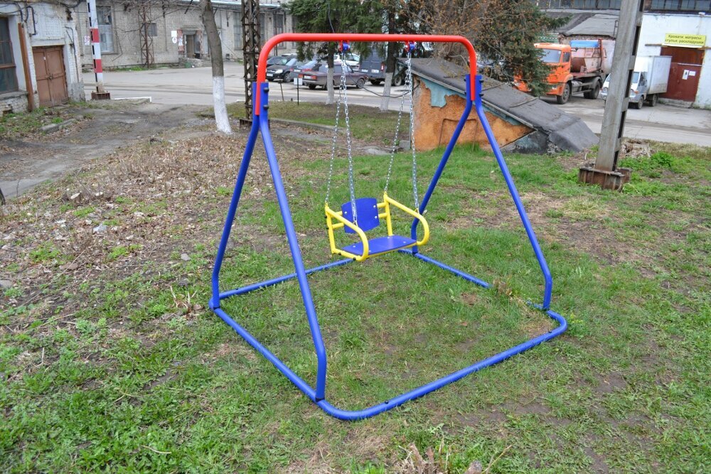 Пионер Качели дачные Малыш ЦК2м, синий/красный