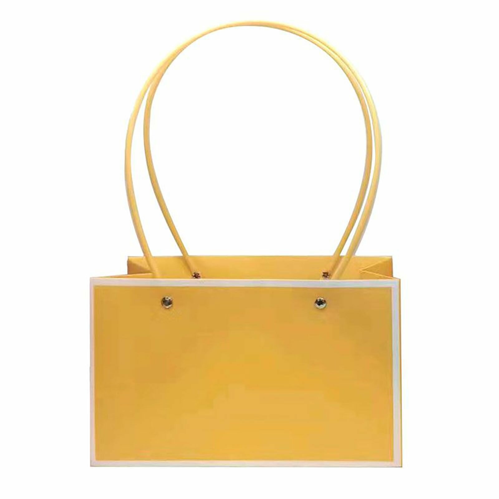 Пакет для цветов Желтый, 22*10,5*13,5 см, 1 шт. / Веселуха