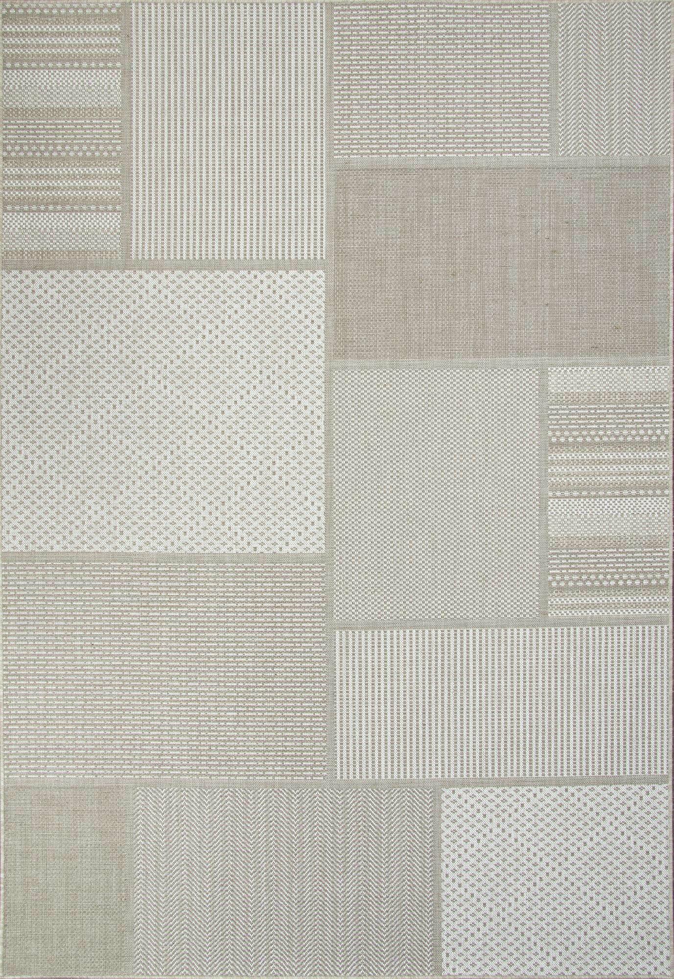 Ковер циновка на пол на кухню в гостиную 100х200 см бежевый современный безворсовой 323888 KoverVDom