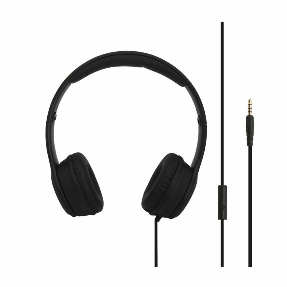 Гарнитура HOCO W21 Graceful Charm 3.5мм, накладная, 1.2м (черный)