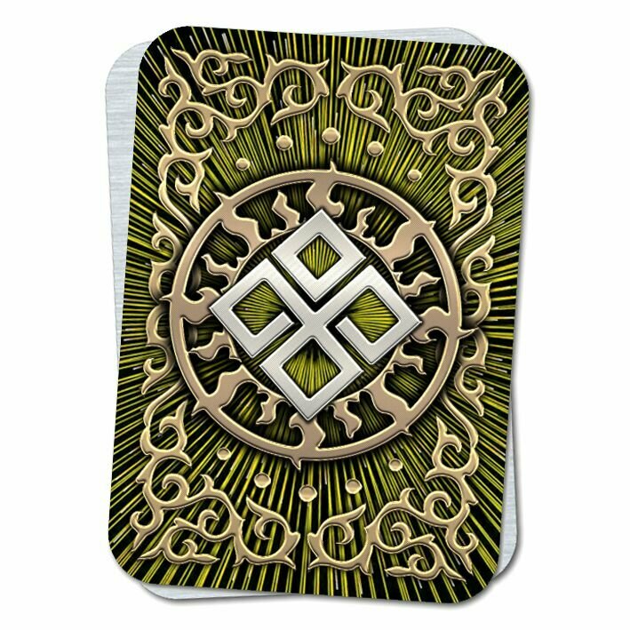 Славянские обереги - Магическая карта Даждьбог летний, оберег от сглаза и порчи, талисман удачи, подарки на новый год 2025