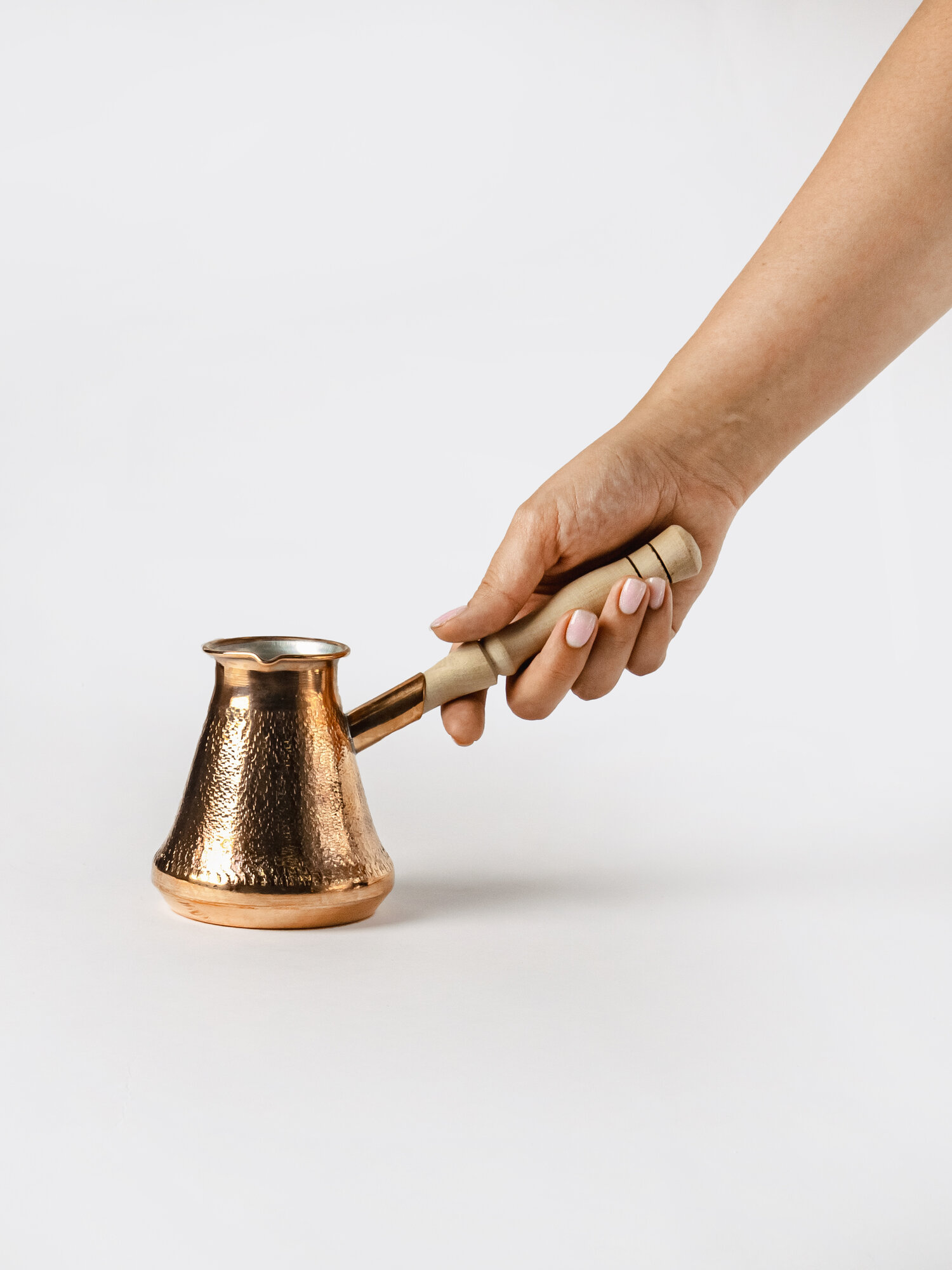 Турка для кофе медная "Солнечный день" 350 мл, золотистая