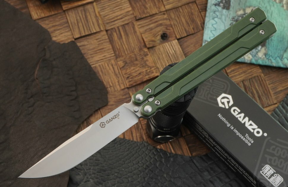 Балисонг нож-бабочка Ganzo G766-GR
