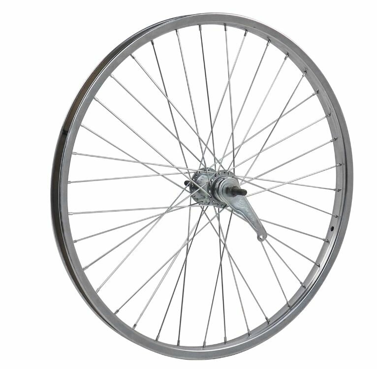 Обод 24" задний (хром) в сборе с торм. втулкой