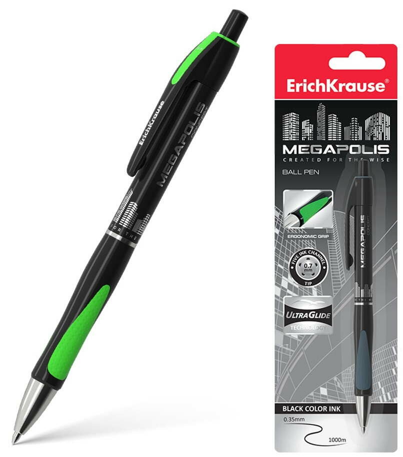 Ручка шариковая автоматическая ErichKrause MEGAPOLIS Concept