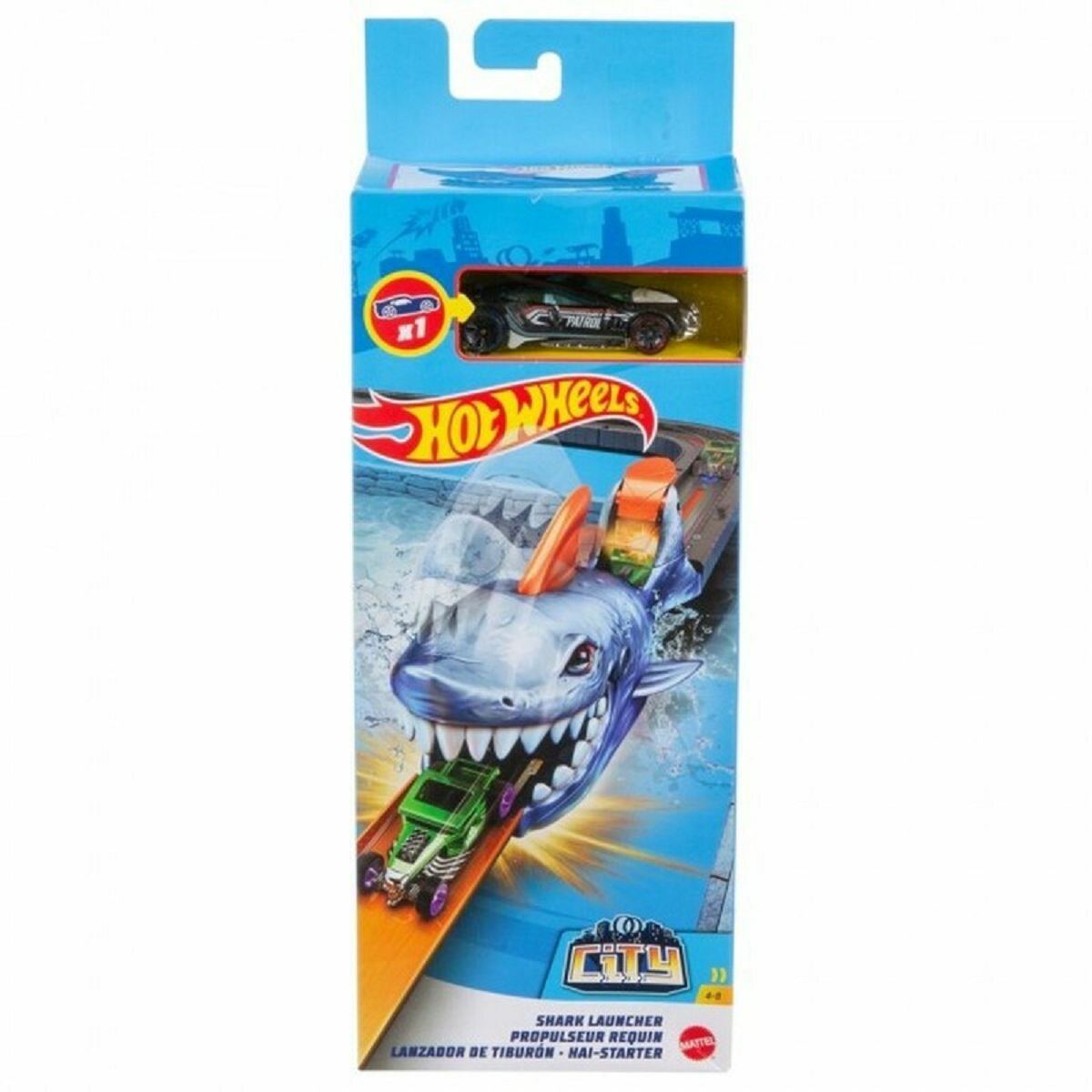 Пусковое устройство Hot Wheels City Заклятый враг GVF41 Заклятый враг Акула