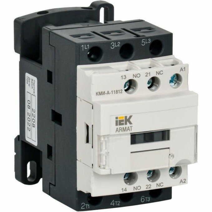 ARMAT Контактор КМИ-А-11812 LC1D 18А 230В/АС3 1НО/1НЗ , IEK AR-ACC-11-018-230-11 (1 шт.)