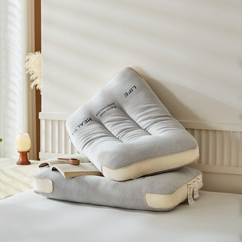 Подушка Yuexiangjia Pillow Core, вязаная, для шеи, серая, 47 см x 74 см
