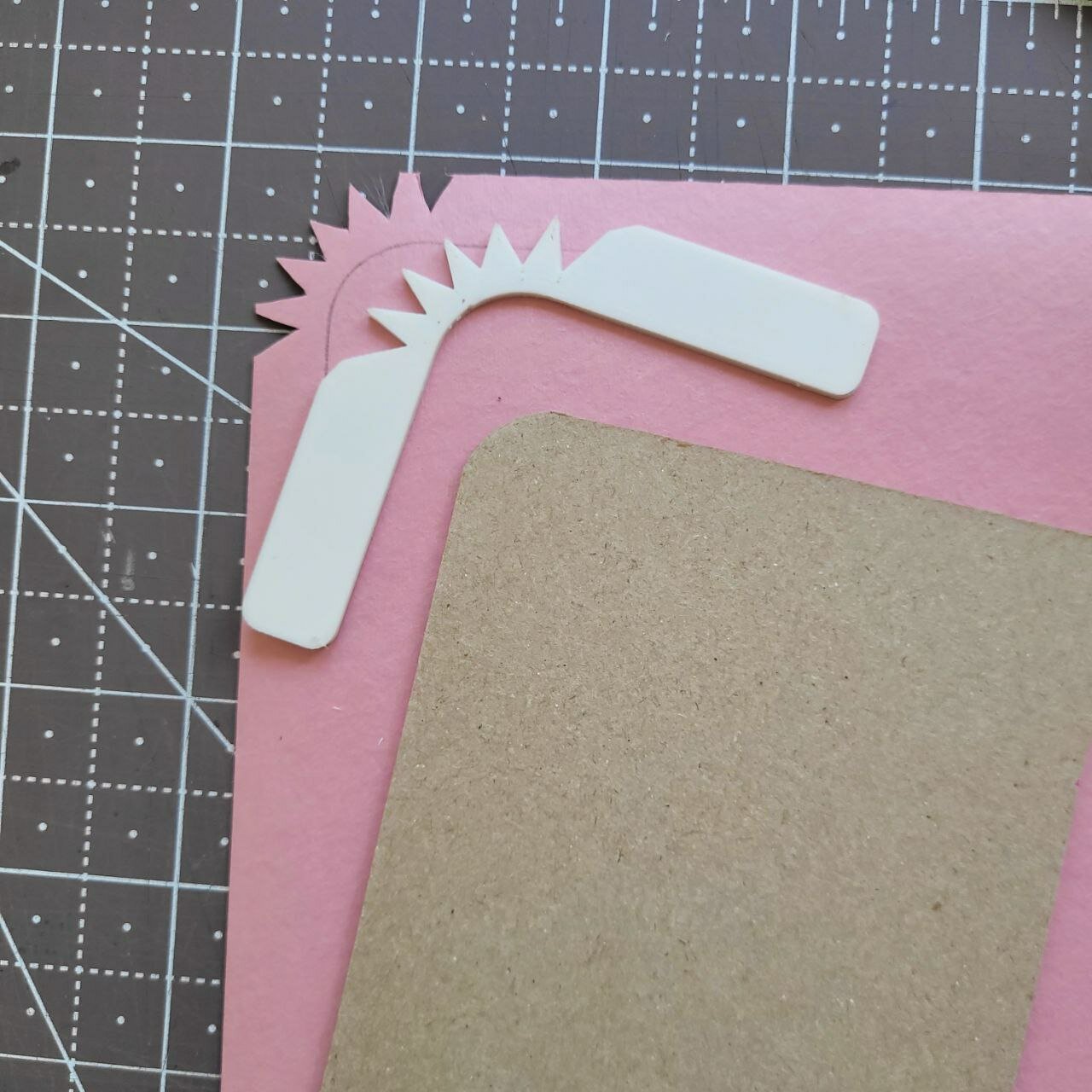 Набор лекал для скругления угла/2шт/пластик