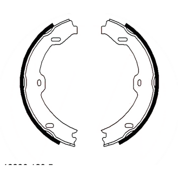ZIMMERMANN 10990.129.5 (A2304200320) колодки ручника mer w211 02- 180x25