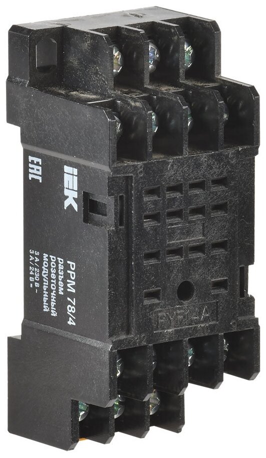 Разъем модульный РРМ78/4(PYF14A) для РЭК78/4(MY4) IEK RRP20D-RRM-4