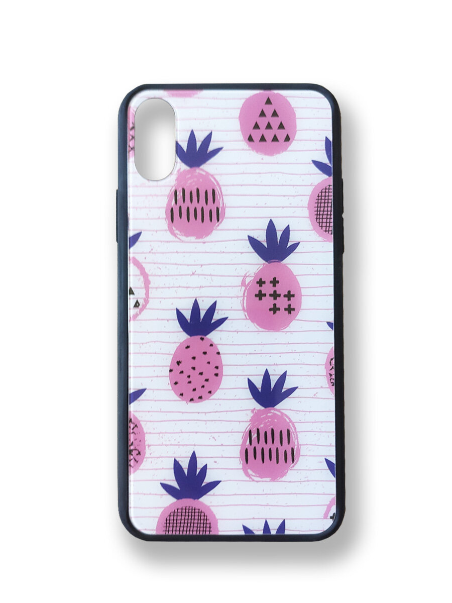 Стеклянный TPU-PC чехол накладка Rock Glass Phone Cases для Apple iPhone Xr