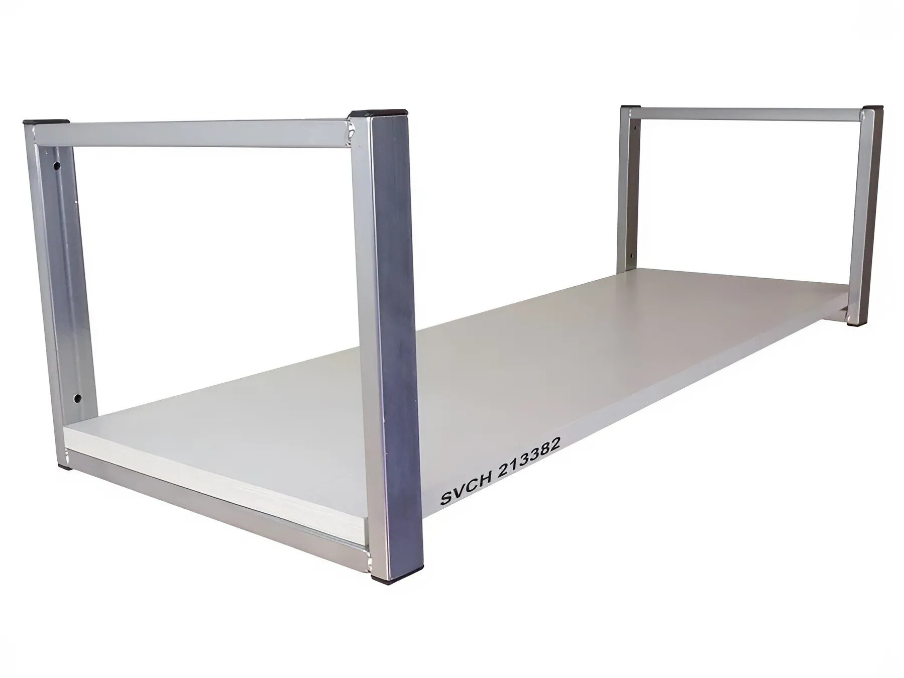 Полка для микроволновки GARROSS "SIBERIA 213382", 1 полка 30х90 см, высота 25 см, каркас серебристый, цвет полок сосна