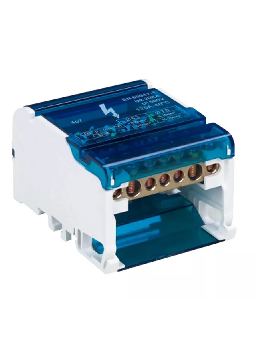 Шины на DIN-рейку в корпусе (кросс-модуль) 4х7