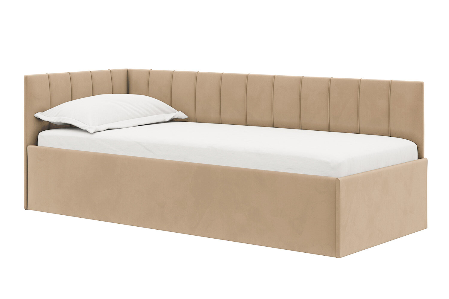 Кровать односпальная Hoff Мика, 90х200 см, цвет светлый капучино, основание, подъёмный механизм