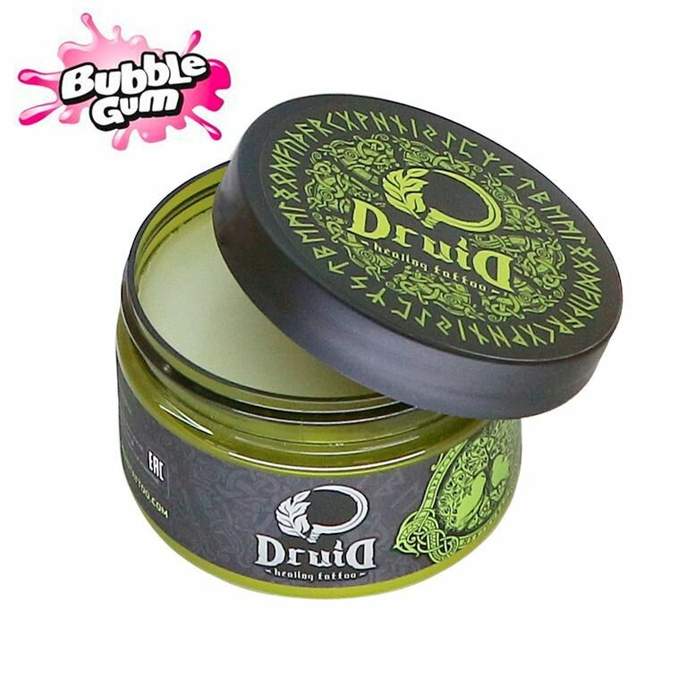 Масло для тату и татуажа DruiD Tattoo Butter Summer series - Бабл Гам 250мл