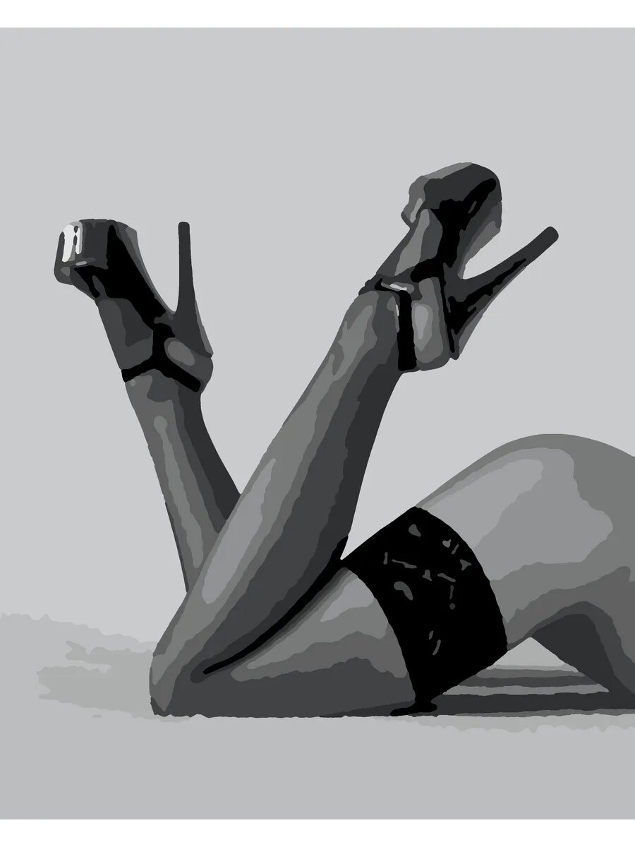 Картина по номерам Девушка 40х50 см