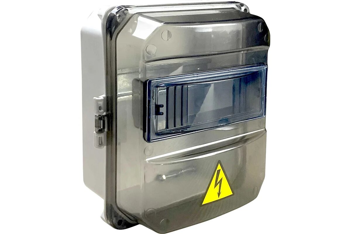 KRZMI Корпус ЩРН-П-8 с прозрачной дверью IP55 для электрощитовых шкафов модульного типа