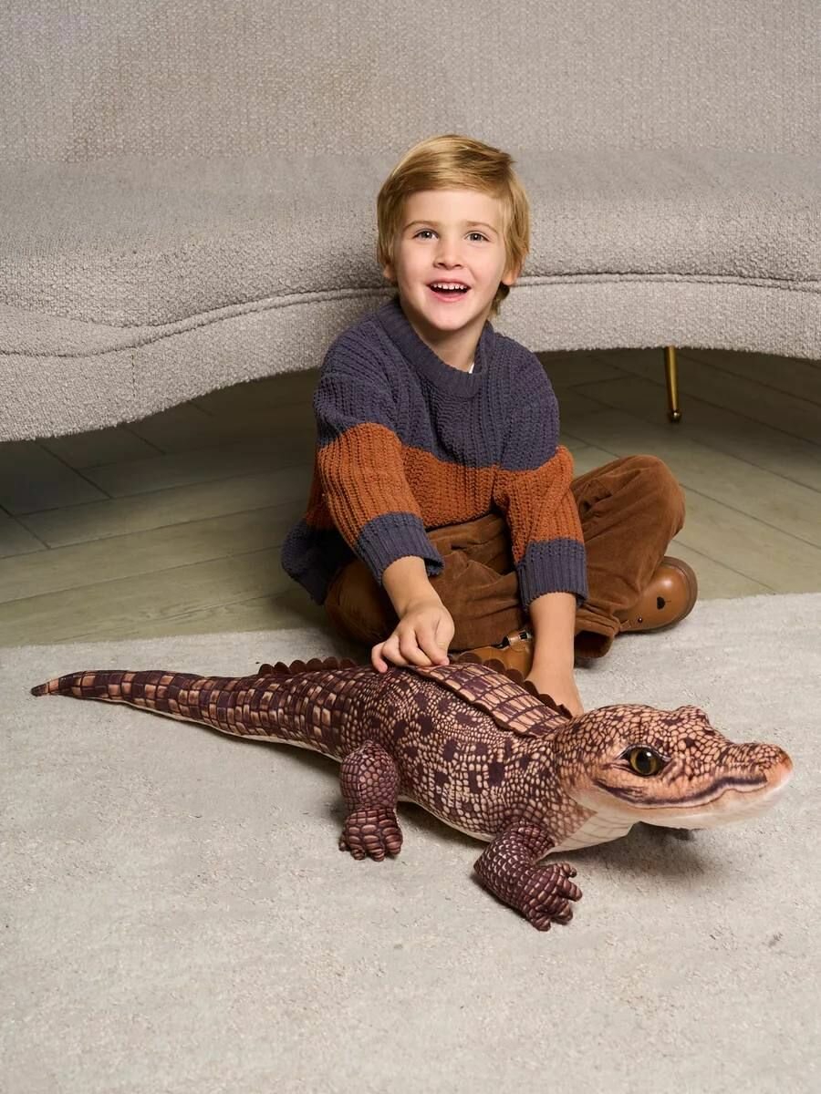 Мягкая игрушка Крокодил 85 см коричневый