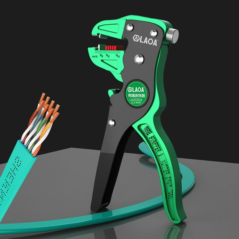 Автоматический инструмент для зачистки и резки проводов, 2-в-1, регулируемый инструмент для зачистки проводов 0,2-4 мм