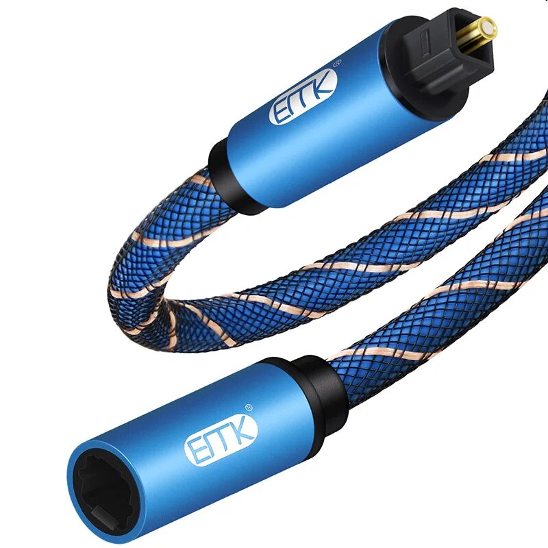 EMK Оптоволоконный аудио кабель Toslink 0.5m