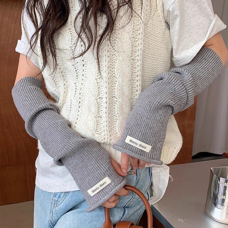 Нарукавники, женские, универсальные, дымчато-серые, 40х9,5 см