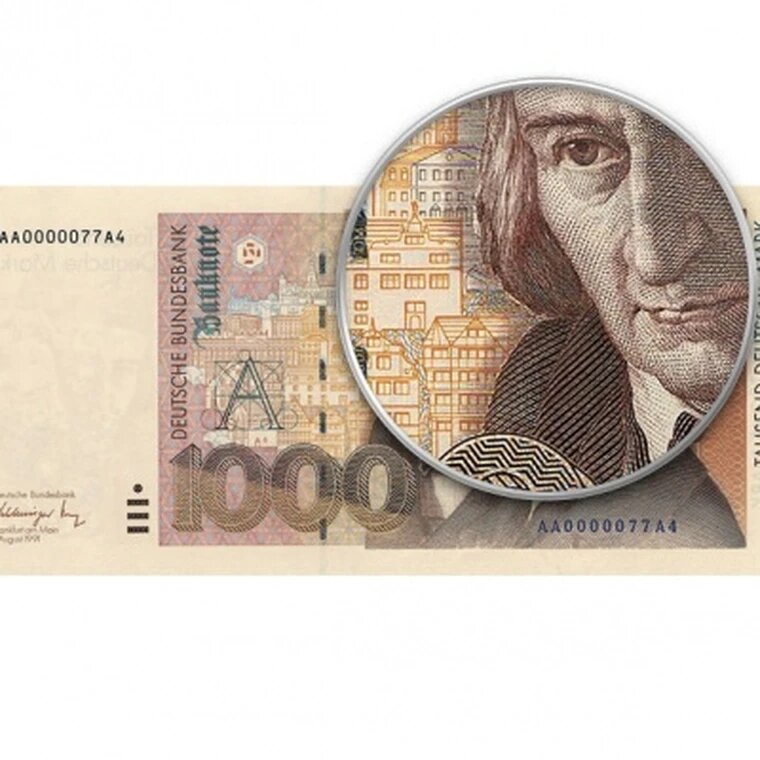 1000 марок 1991 года Федеративная Республика Германия сувенирная копия, банкноты и купюры редкие коллекционные