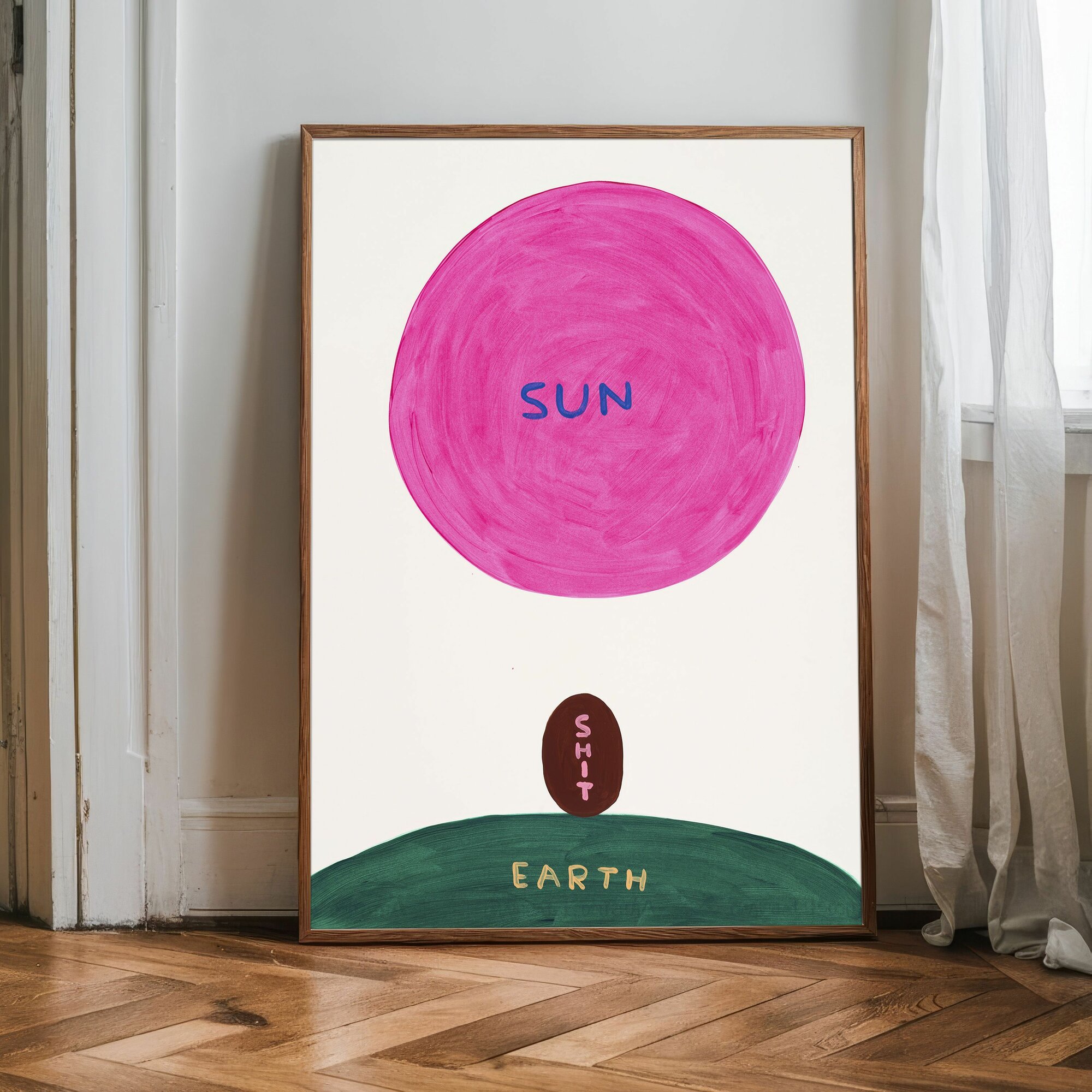 Постер Девид Шригли - Земля Солнце 30х40