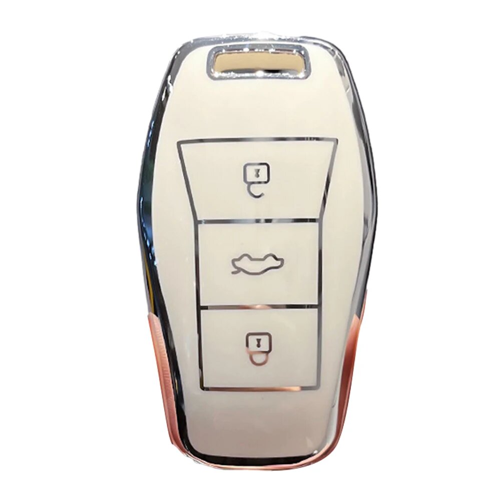 Защитный чехол для ключа JAC SOL E10X для QX для X7 X8 E50 X6 A5, автомобильный пульт White