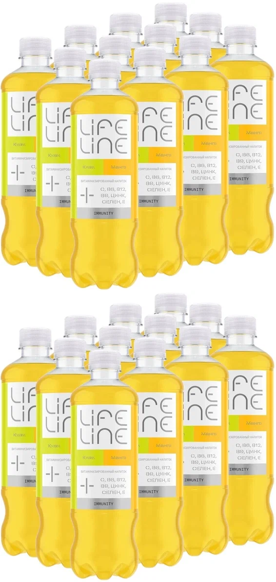 LifeLine lmmunity манго и киви 0,5л./12шт. - 2 упаковки Лайфлайн