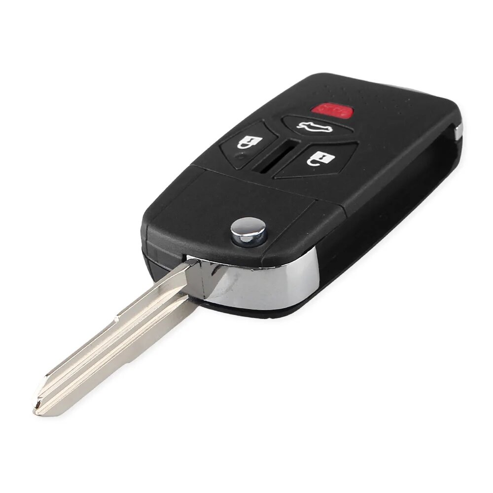 Складной брелок для ключа Mitsubishi 4 Buttons, черный