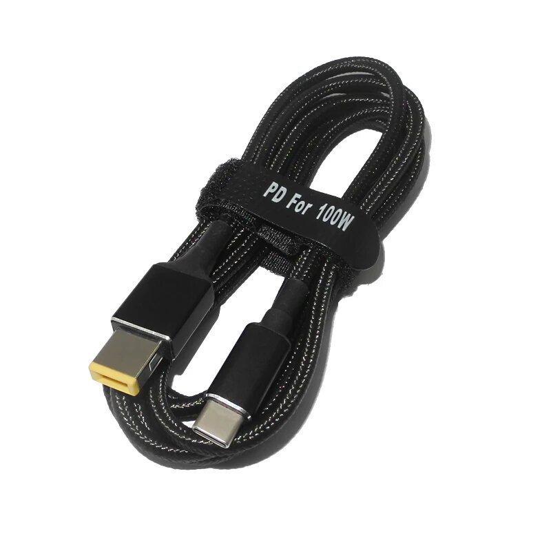 Geris Power Адаптер USB C к квадратному штекеру 100 Вт для Lenovo ThinkPad