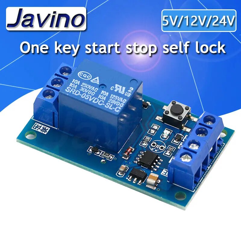 Javino бистабильный релейный модуль с одной клавишей 1 Pcs, 12V