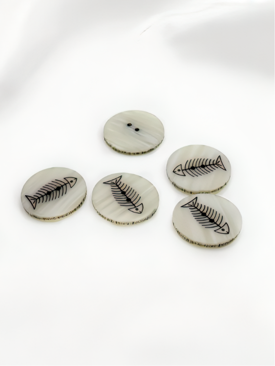 Декоративные пришивные пуговицы на 2 прокола 20,5 мм