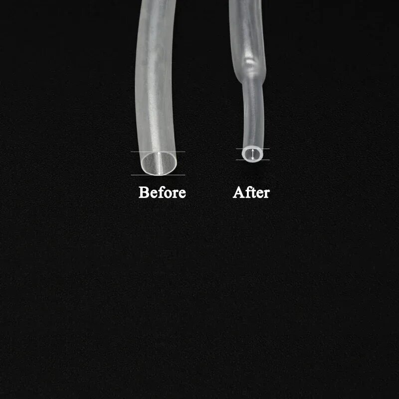 Термоусадочная трубка полиолефиновая 2:1 12 цветов 14mm, Clear