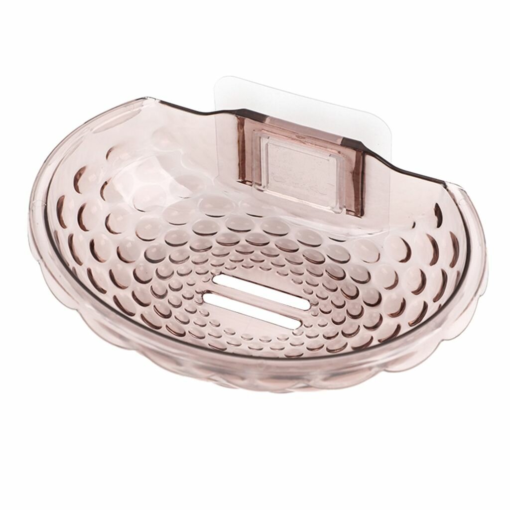 Прозрачная коробка для мыла кофейного цвета