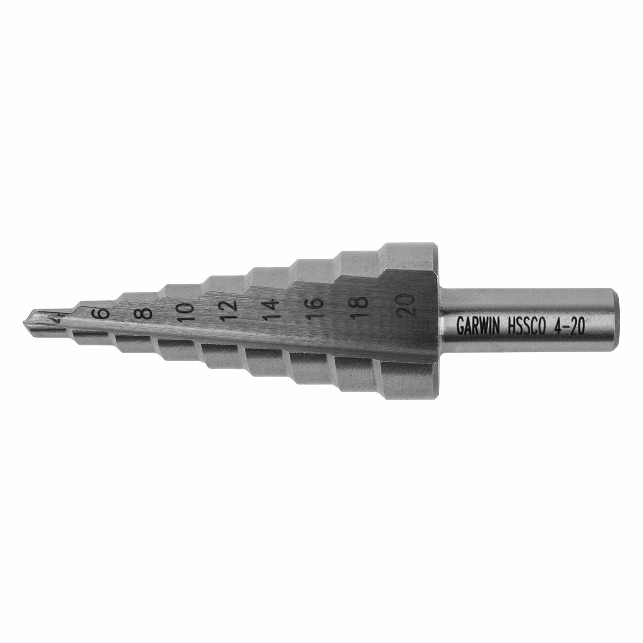 GARWIN INDUSTRIAL 102560-4-20-9 Сверло ступенчатое 4,0-20,0 мм, 9 ступеней, HSS-Co5