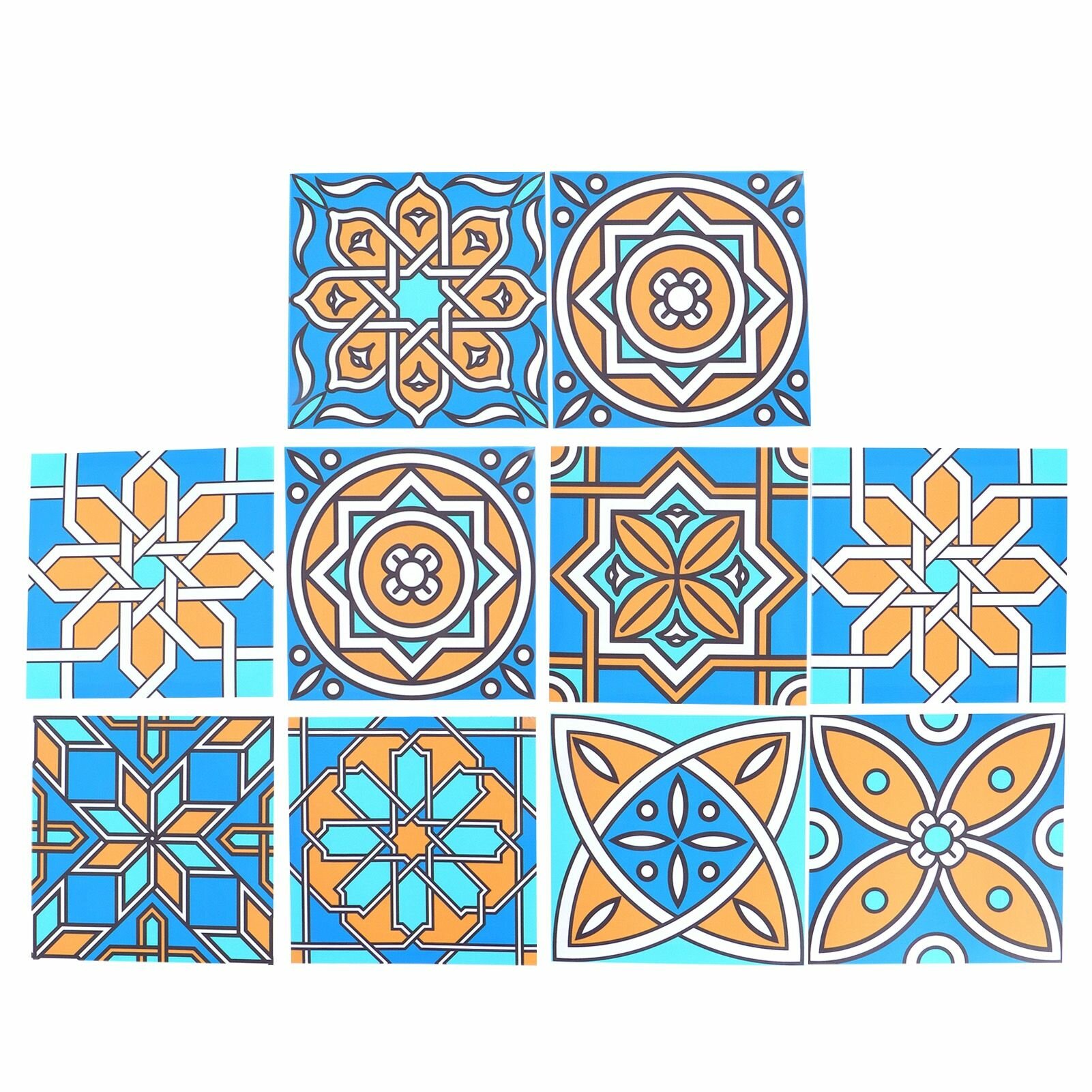 10 черно-белых плиток для стен и пола