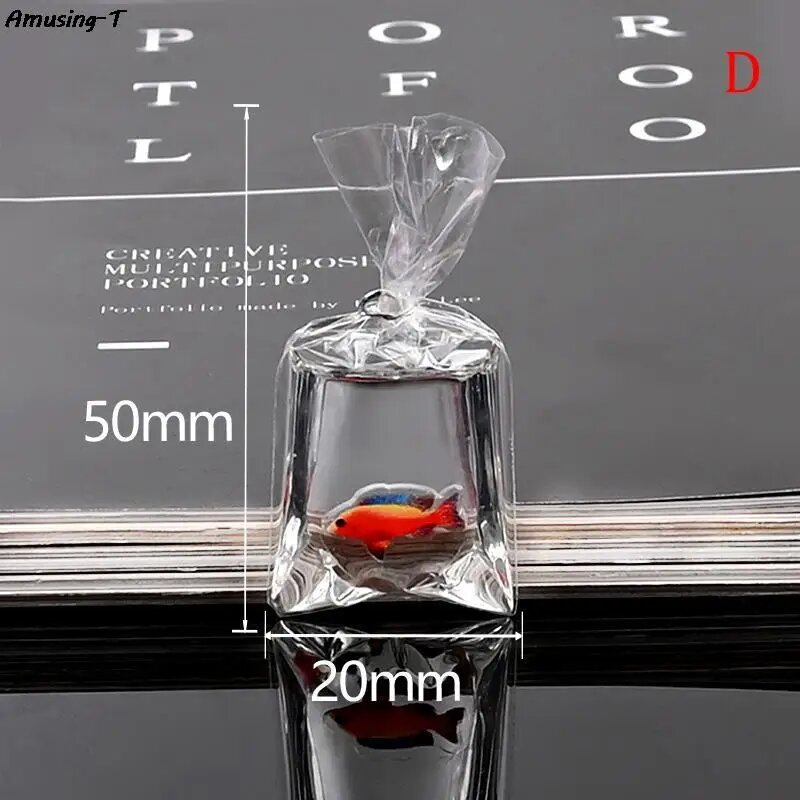 Миниатюрная рыбка в пакете, смола, 20x50 мм, Цвет: 1pc